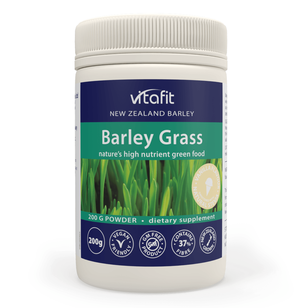 Vitafit Barley Grass Vanilla Flavour Powder 200g (NZ Grown) – HealthyMe